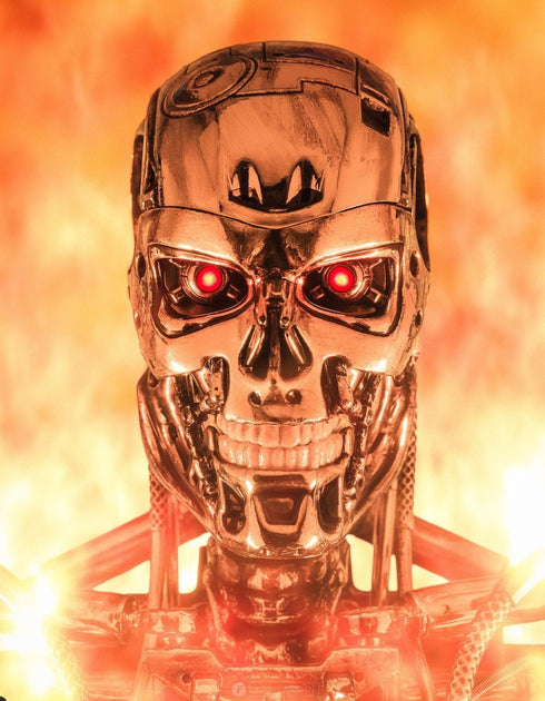 Terminator 2 Endoskeleton Engulfed in Flames by Jesse Feyereisen ...